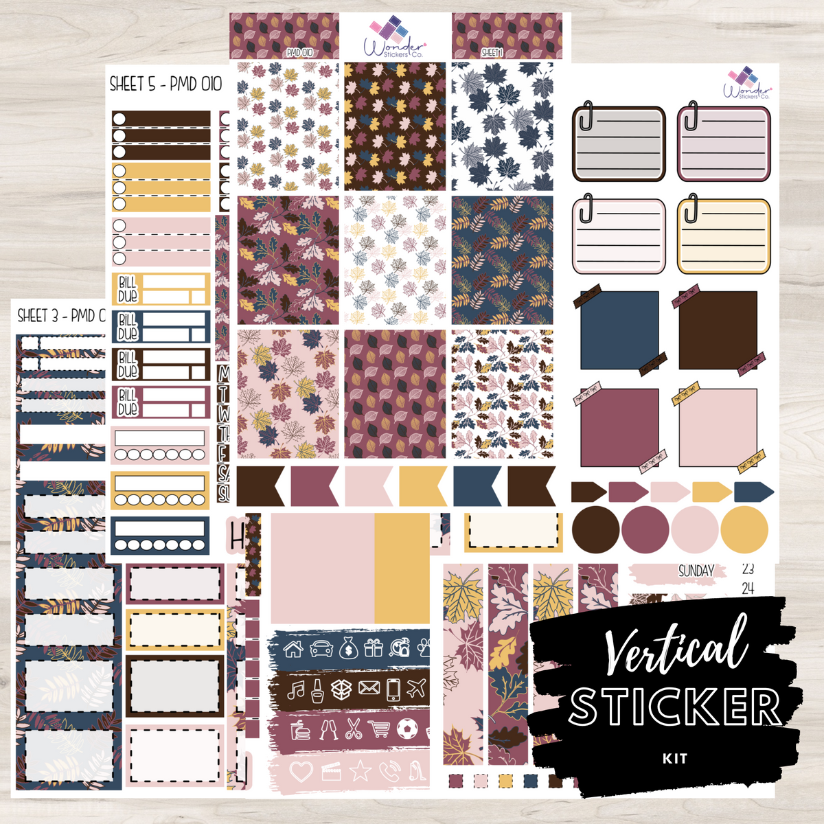 Vertical PMD 010 Sticker Kit – Wonder Stickers Co.