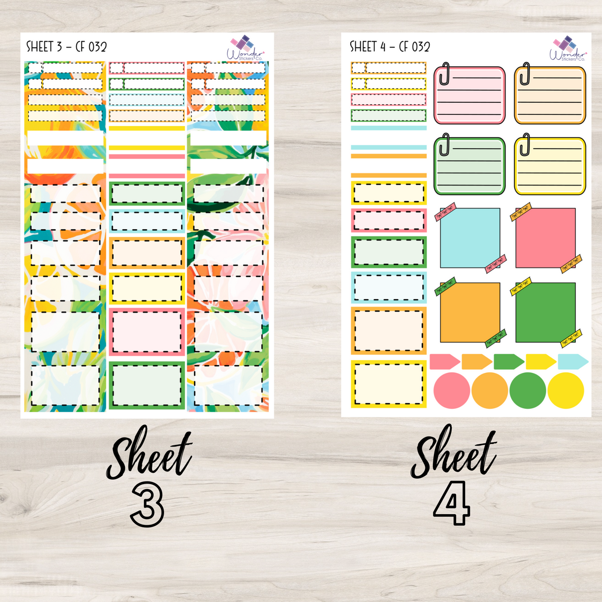 Vertical Sticker Kit - CF 032 – Wonder Stickers Co.