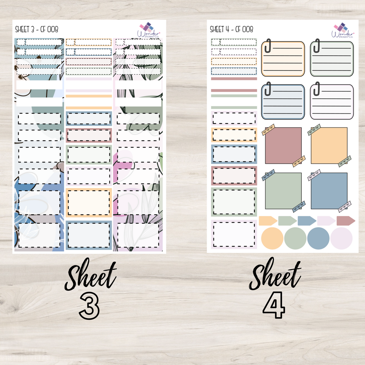 Vertical CF 008 Sticker Kit – Wonder Stickers Co.