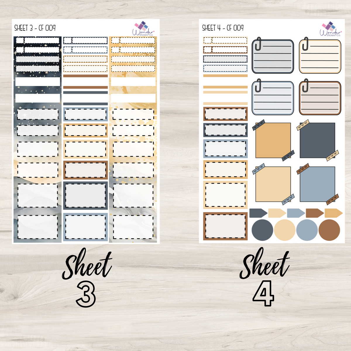 Vertical CF 009 Sticker Kit – Wonder Stickers Co.