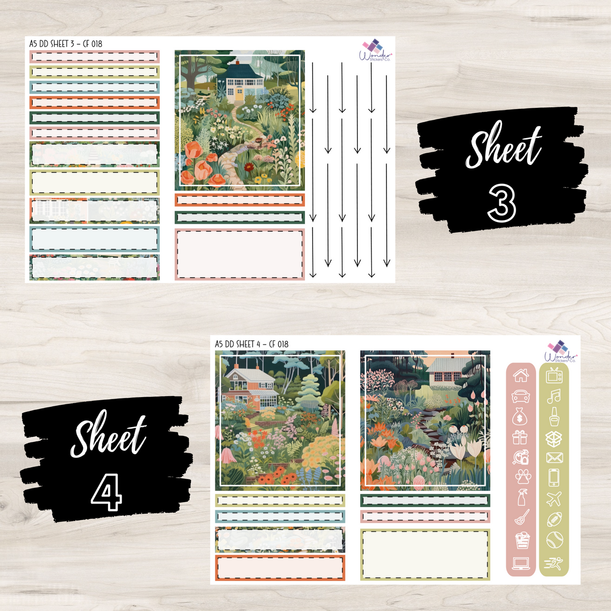 A5 DD CF 018 Sticker Kit – Wonder Stickers Co.