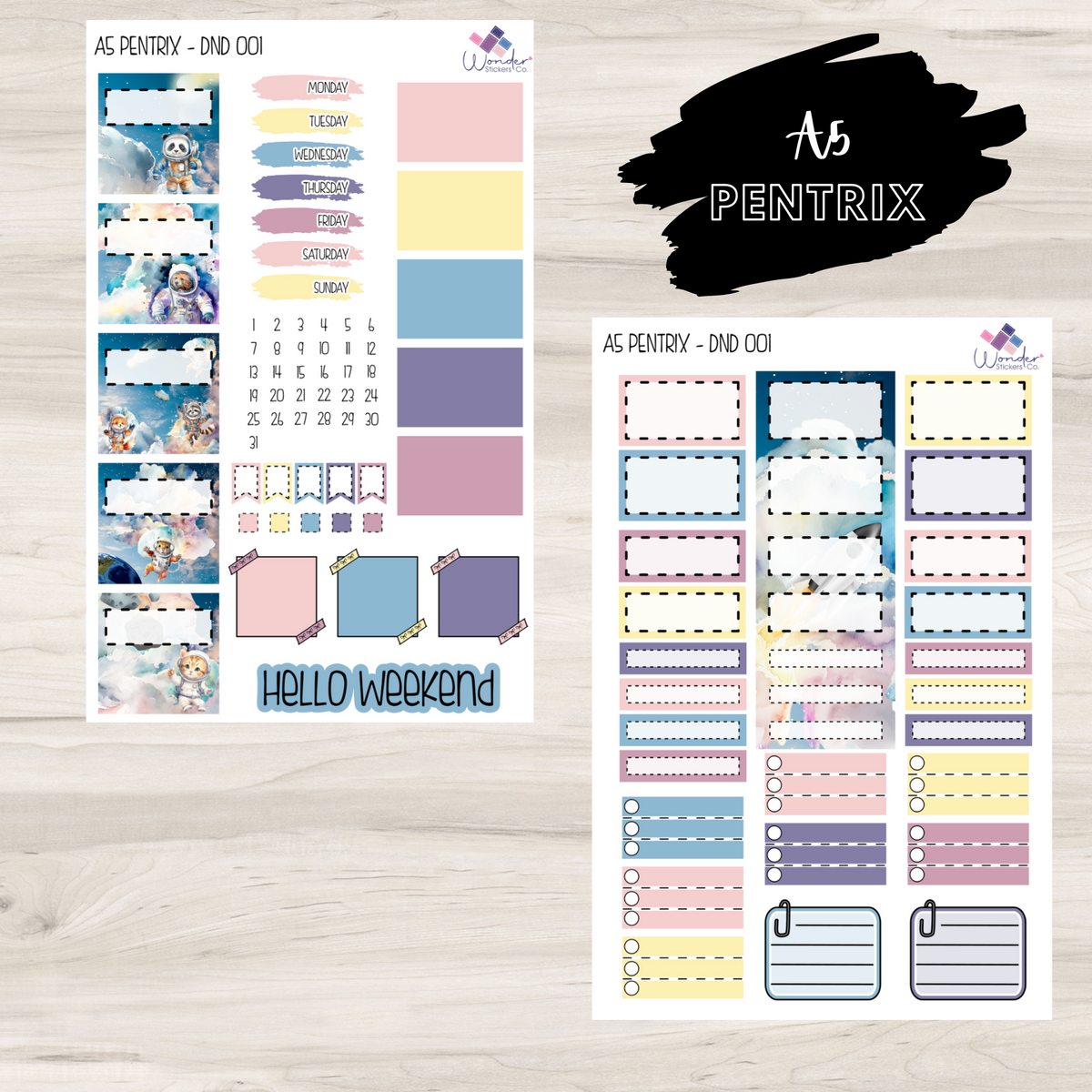A5 Pentrix - DND 001 – Wonder Stickers Co.