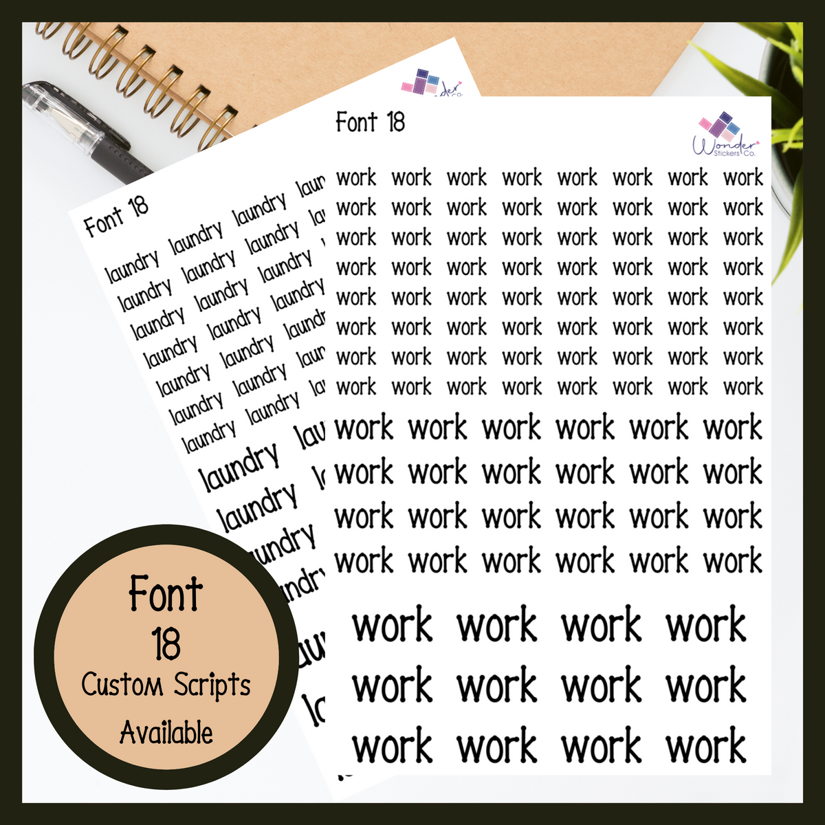 Font 018 – Wonder Stickers Co.