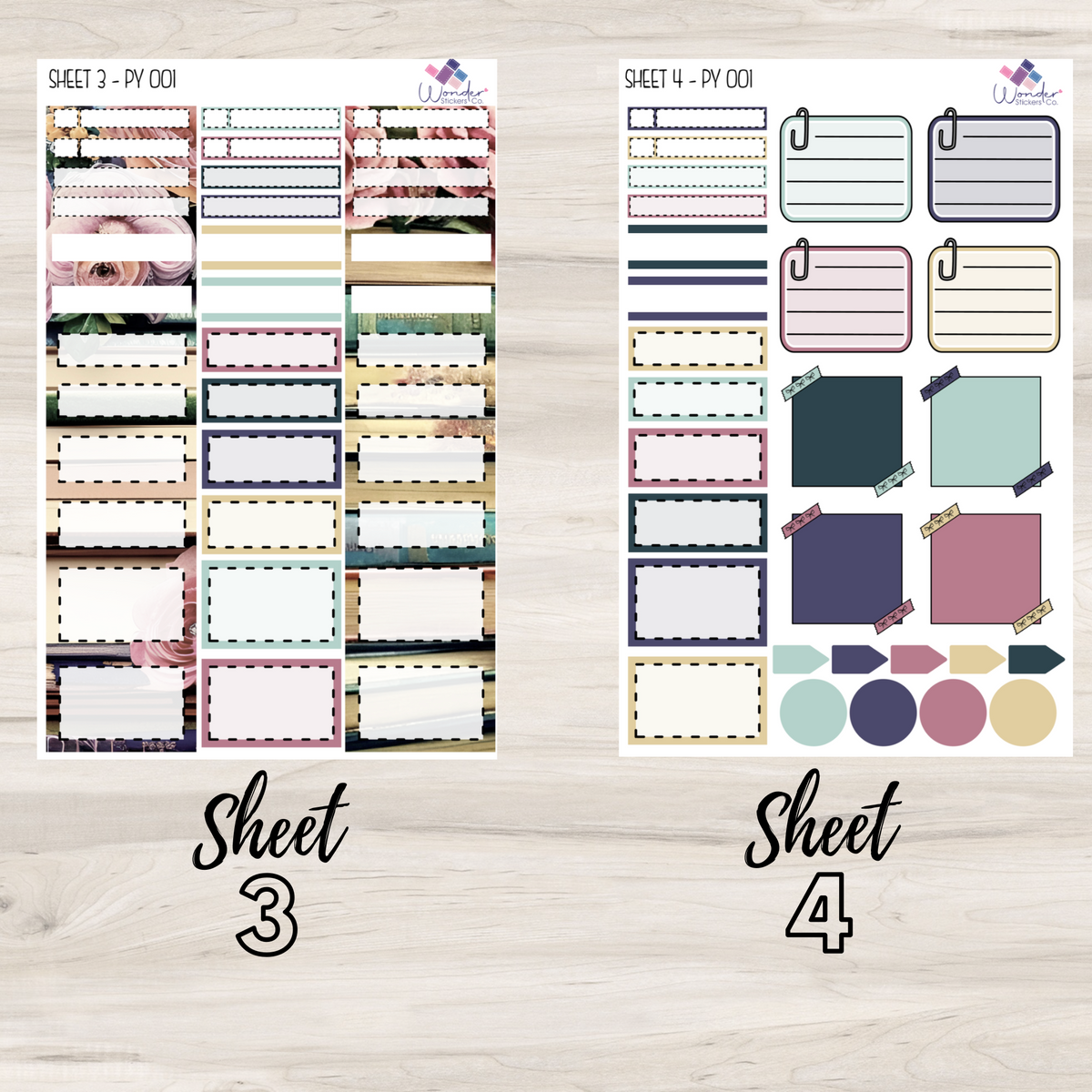 Vertical PY 001 Sticker Kit – Wonder Stickers Co.