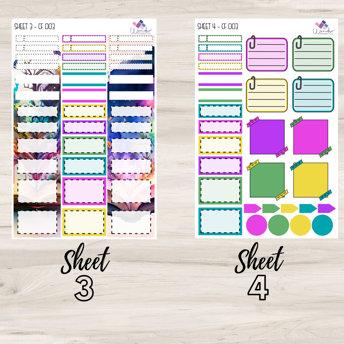 Vertical CF 003 Sticker Kit – Wonder Stickers Co.