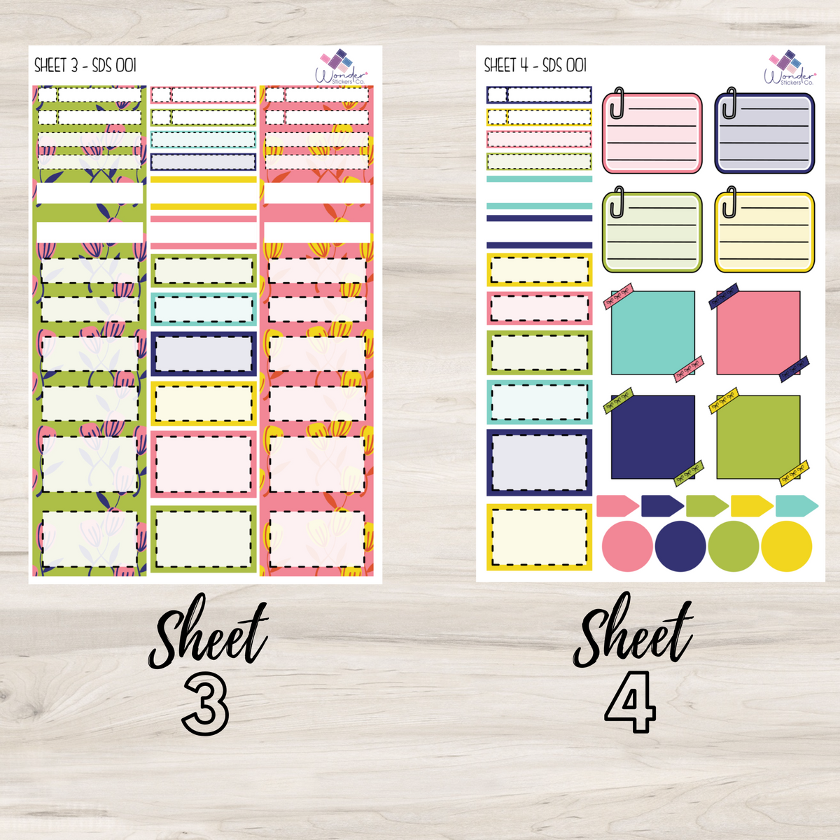 Vertical SDS 001 Sticker Kit – Wonder Stickers Co.