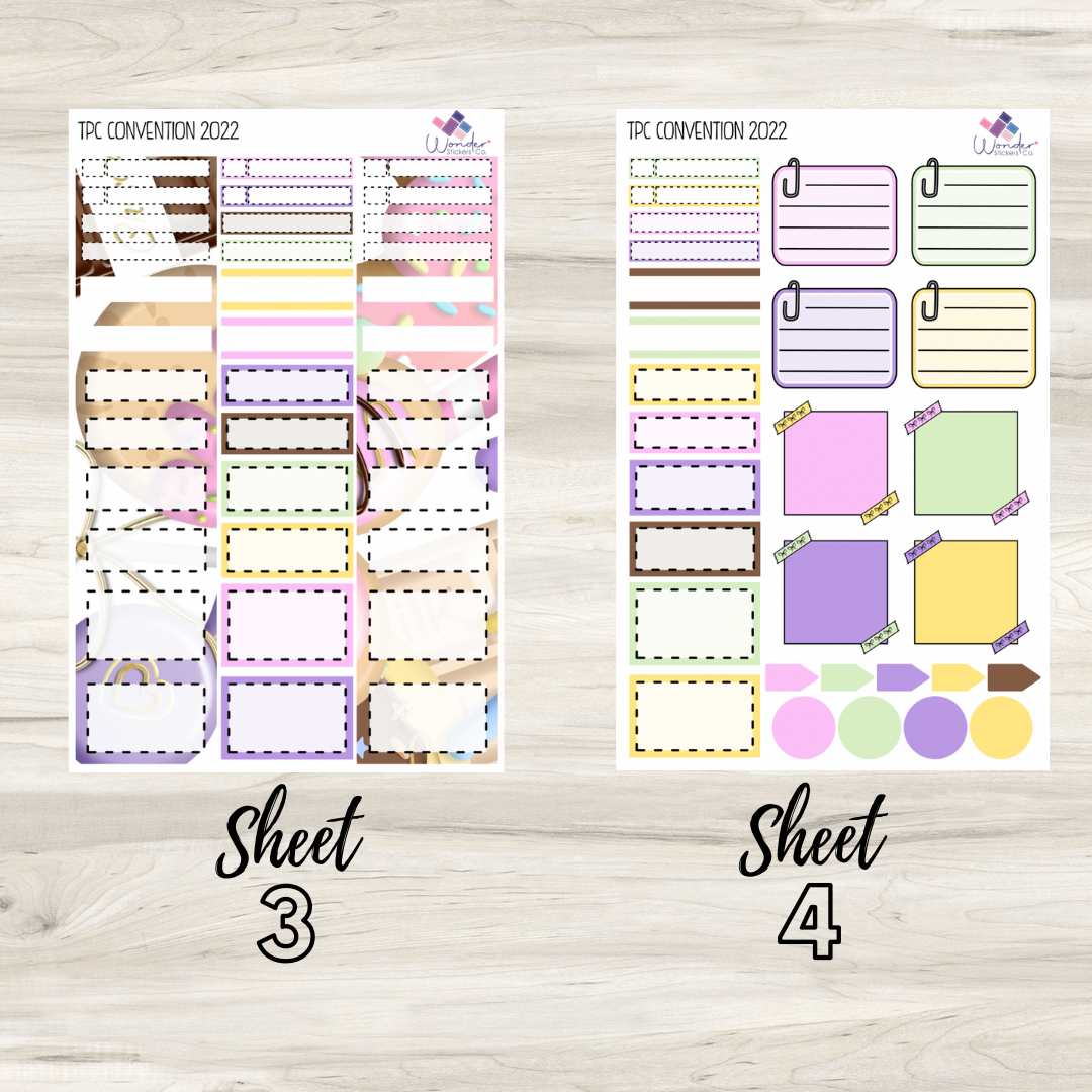 Vertical TPC Convention 2022 Sticker Kit – Wonder Stickers Co.