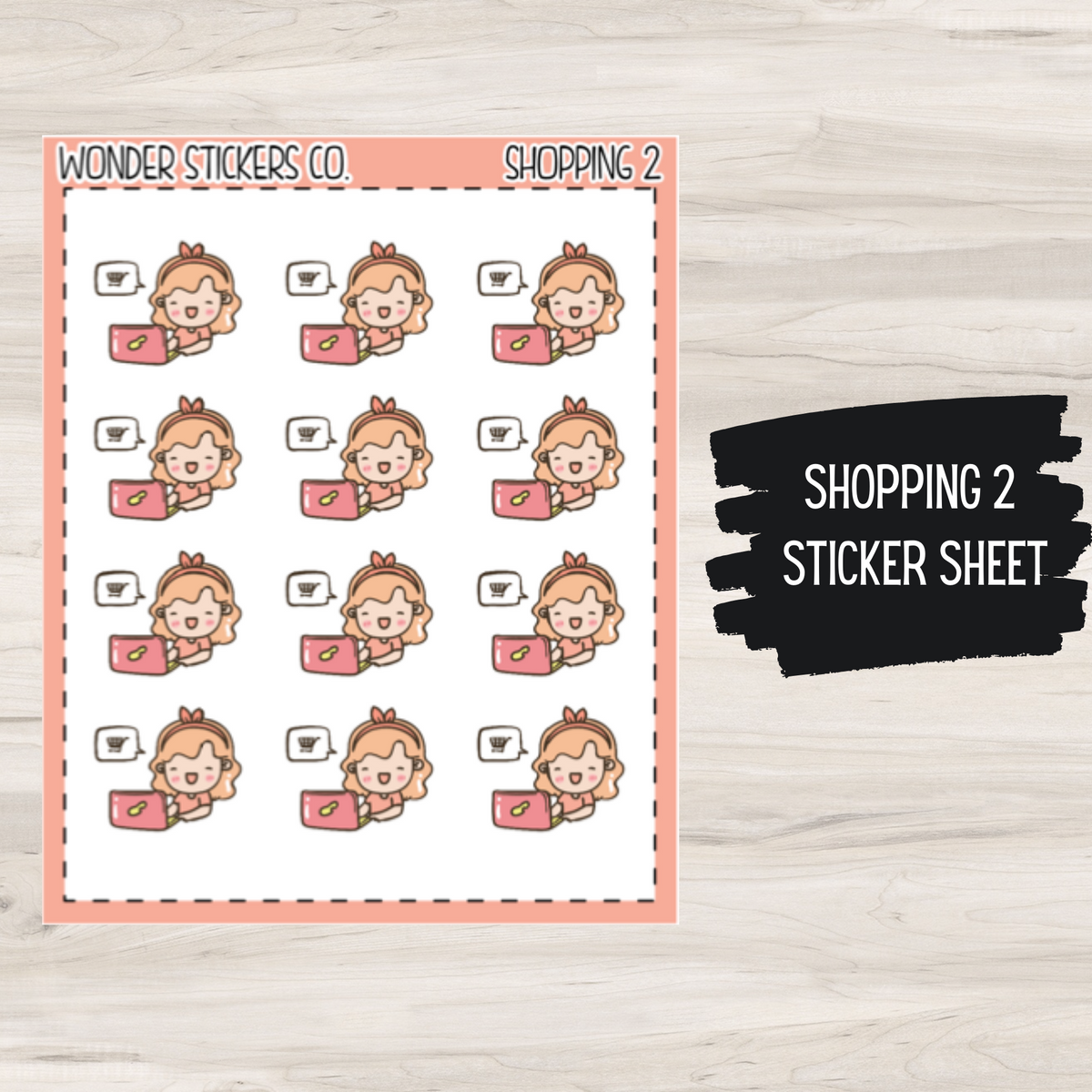 Shopping Sticker Collection – Wonder Stickers Co.