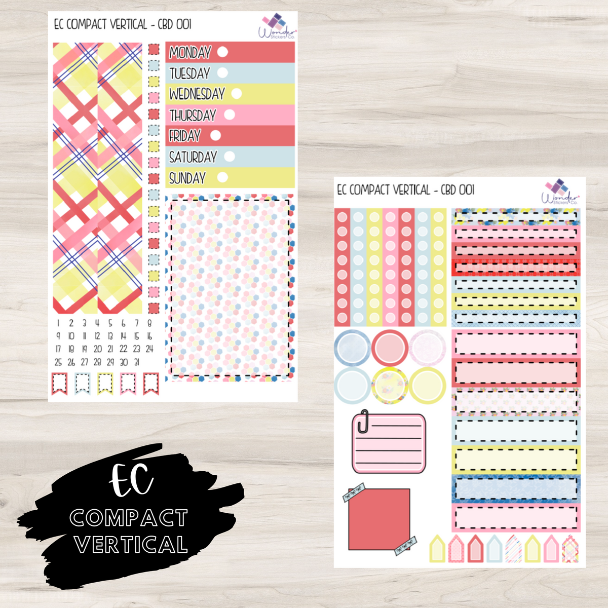 EC CV - CBD 001 Sticker Kit – Wonder Stickers Co.