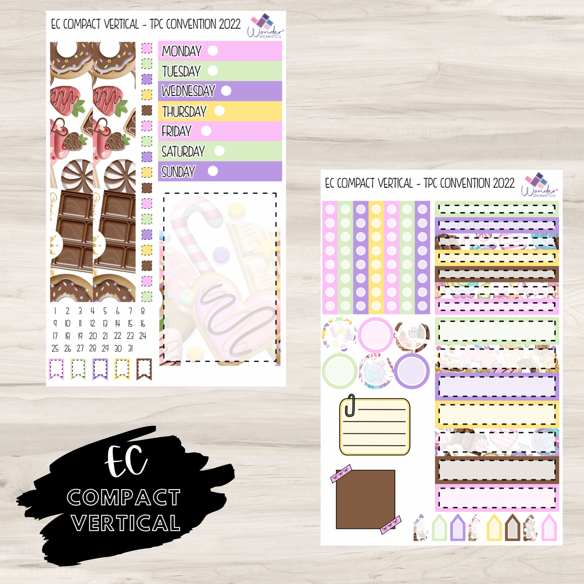EC CV - TPC Convention 2022 Sticker Kit – Wonder Stickers Co.