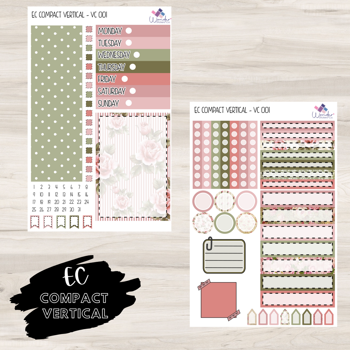 EC CV VC 001 Sticker Kit – Wonder Stickers Co.