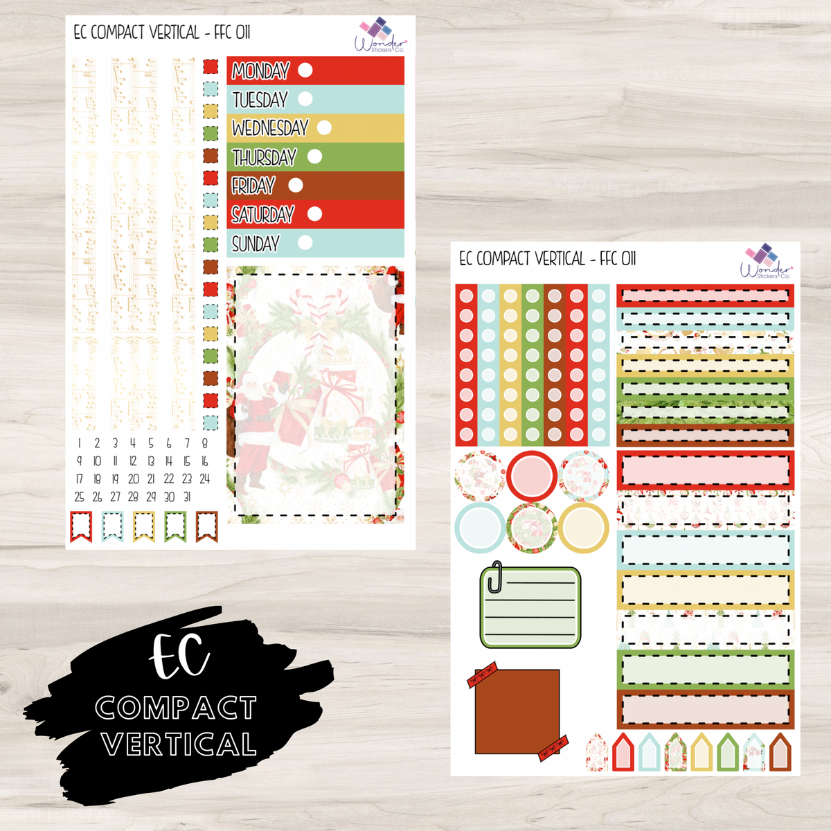 EC CV FFC 011 Sticker Kit – Wonder Stickers Co.