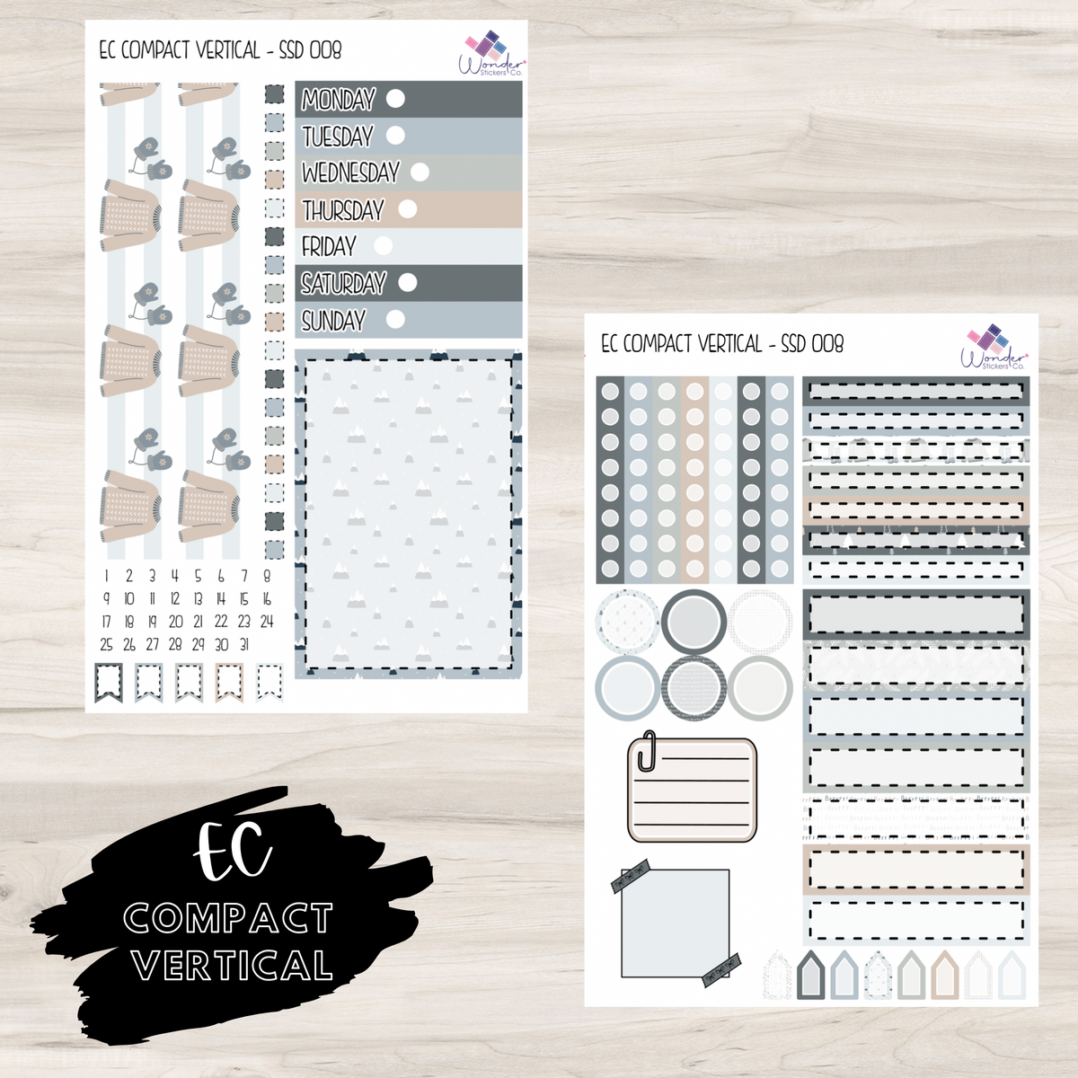 EC CV SSD 008 Sticker Kit – Wonder Stickers Co.