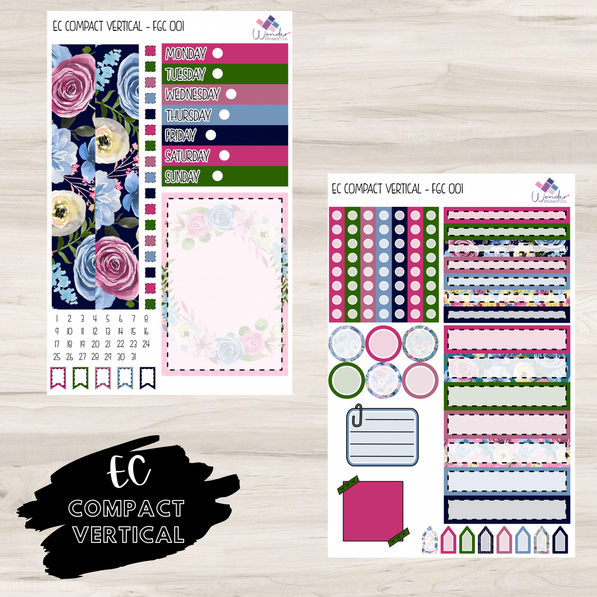 EC CV FGC 001 Sticker Kit – Wonder Stickers Co.