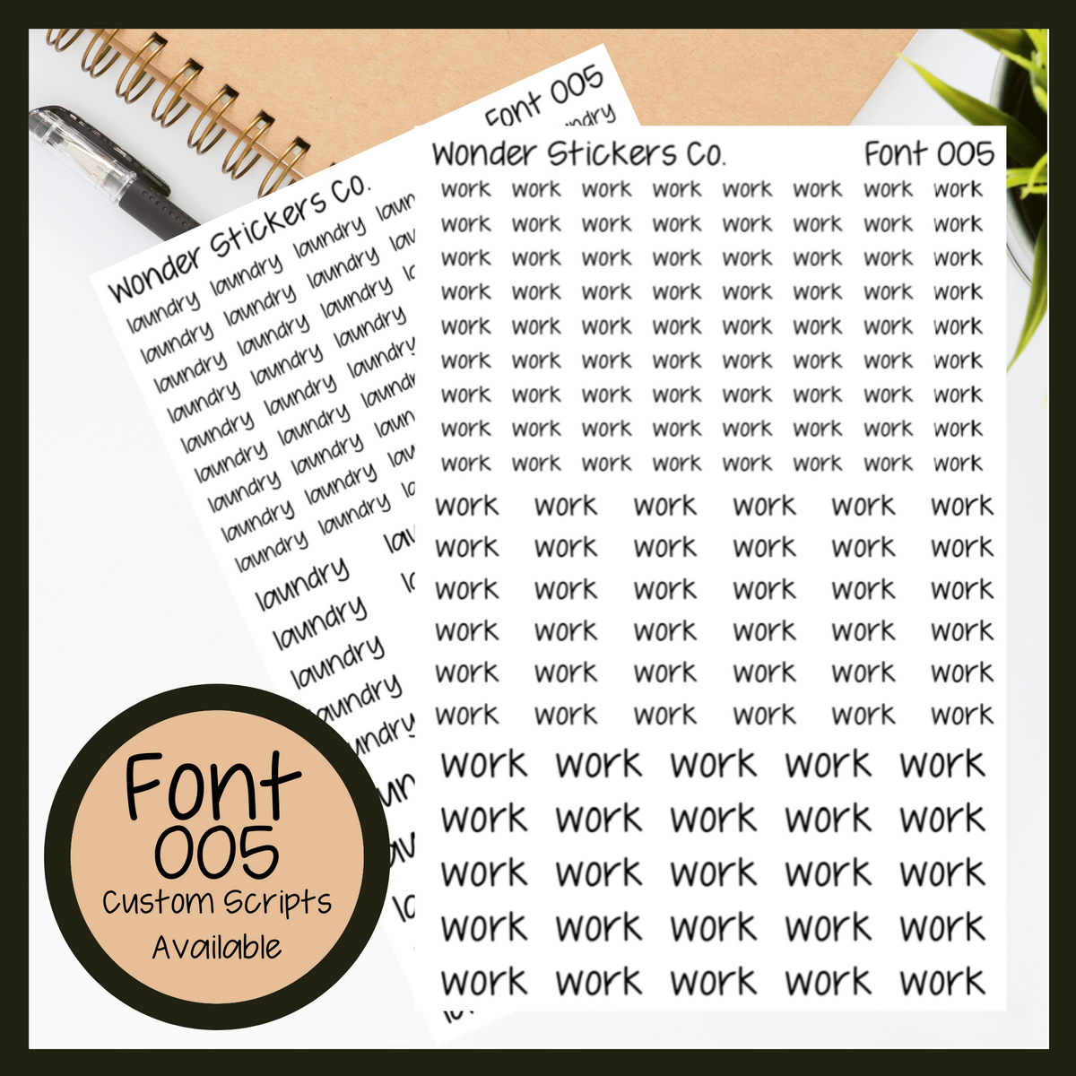 Font 005 – Wonder Stickers Co.