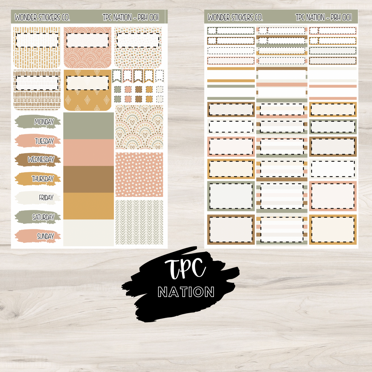 TPC Nation PBH 001 Sticker Kit – Wonder Stickers Co.