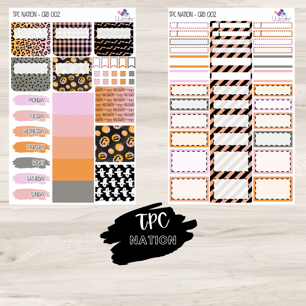 TPC Nation CBD 002 Sticker Kit – Wonder Stickers Co.