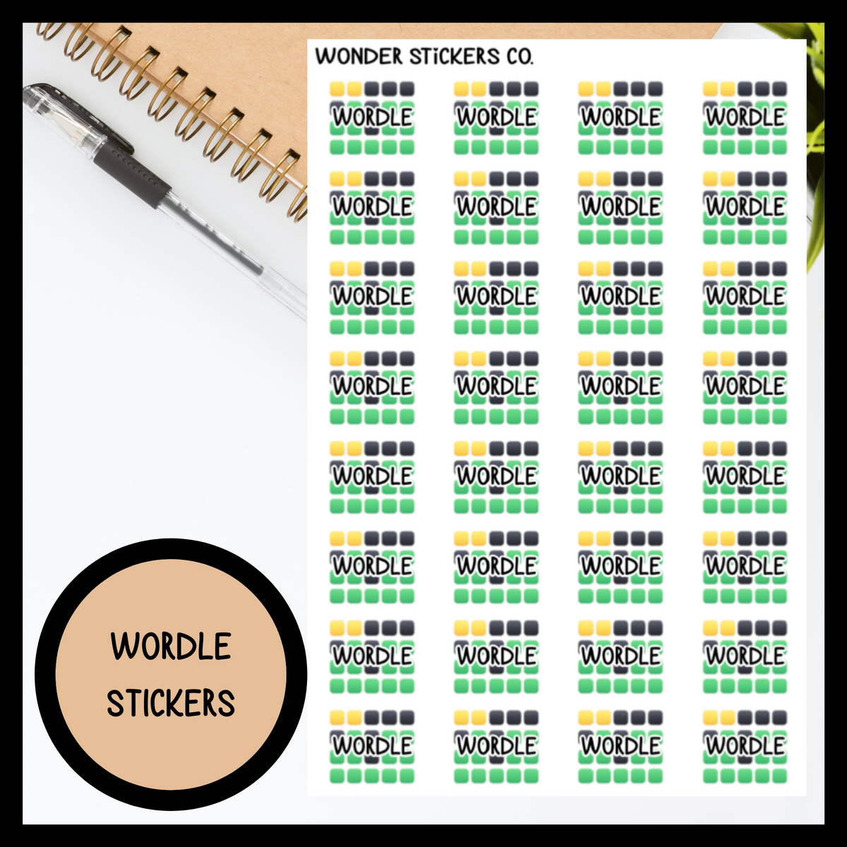 Wordle Play Stickers – Wonder Stickers Co.